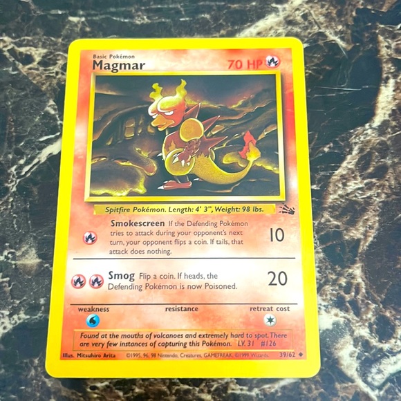Pokemon | Other | Magmar 995 Card | Poshmark